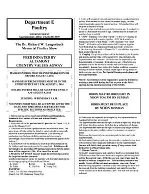 Fillable Online E Poultry Fax Email Print - pdfFiller