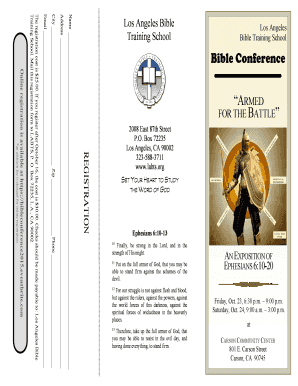 Fillable Online labts Los Angeles Bible Los Angeles Bible Training ...