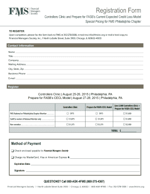 Fillable Online Registration Form - FMS Phila Fax Email Print - pdfFiller