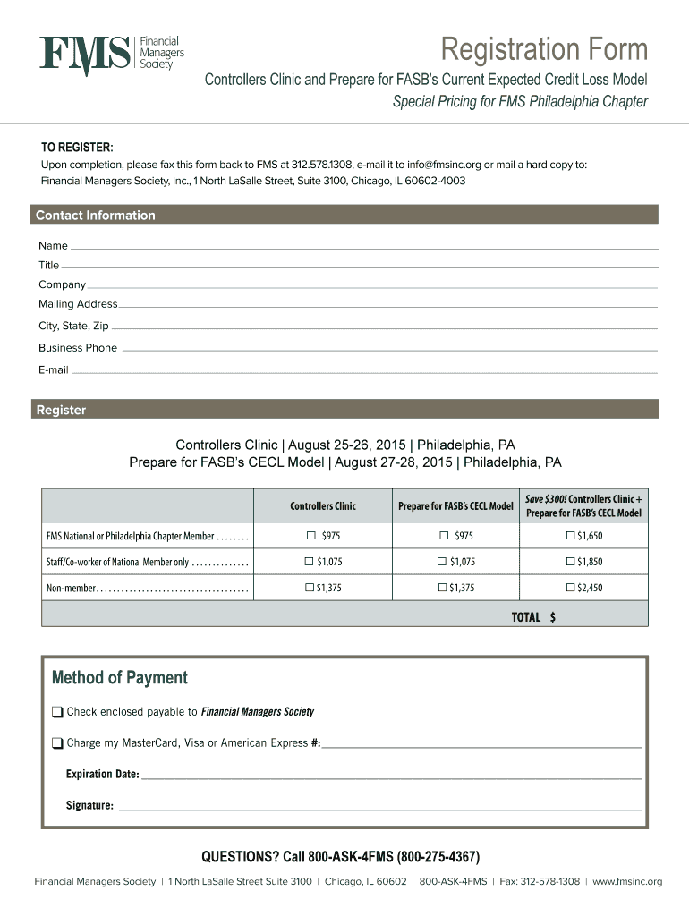 Fillable Online Registration Form - FMS Phila Fax Email Print - pdfFiller