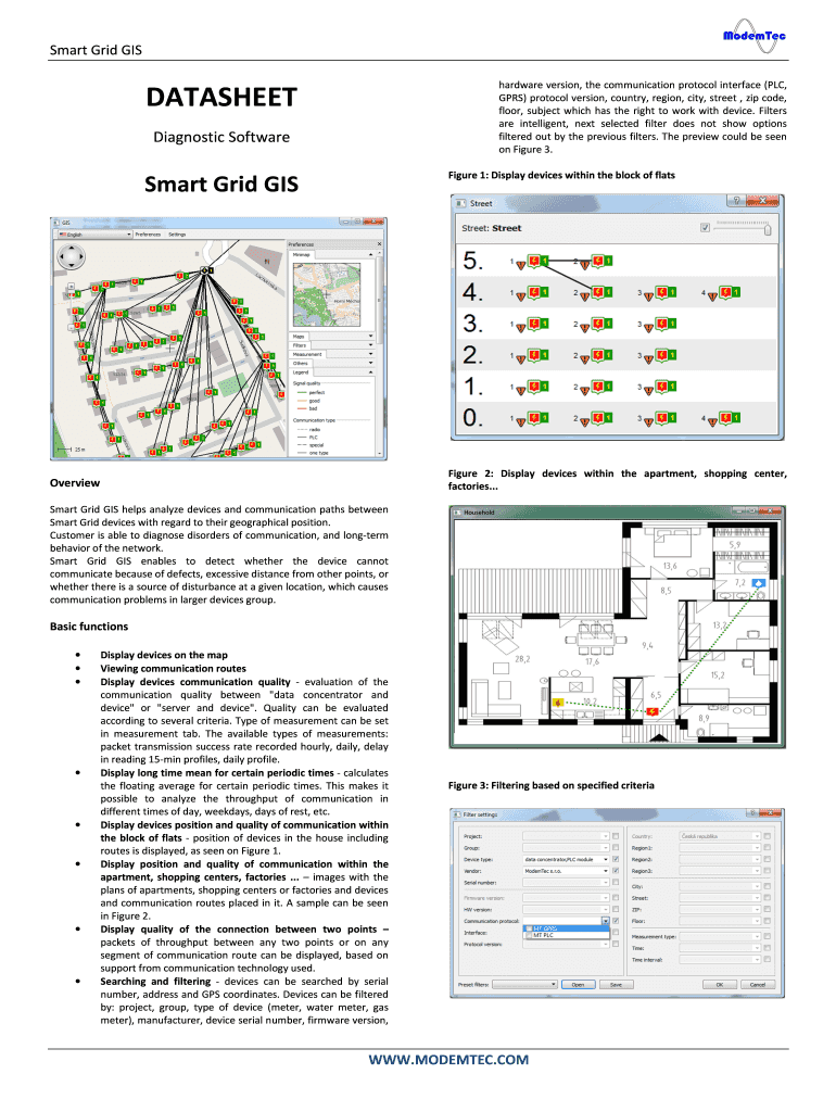 Fillable Online modemtec Smart Grid GIS Figure 1 Display devices within ...