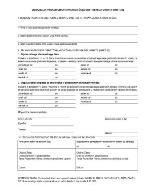 Fillable Online zalec OBRAZEC ZA PRIJAVO OBRATOVALNEGA ?ASA ... - Ob ...