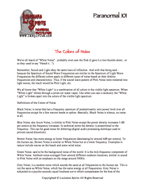 Fillable Online Paranormal 101 Fax Email Print - pdfFiller