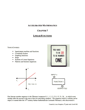 Fillable Online ACCELERATED MATHEMATICS CHAPTER 7 ... - Mangham Math ...