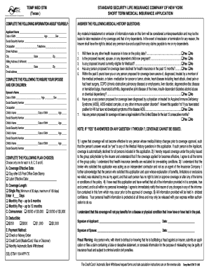 Fillable Online IAC Short Term Application - Groupwarehouseins.com Fax ...