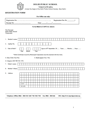 Fillable Online dpsvijayawada Download Registration Form - Delhi Public ...