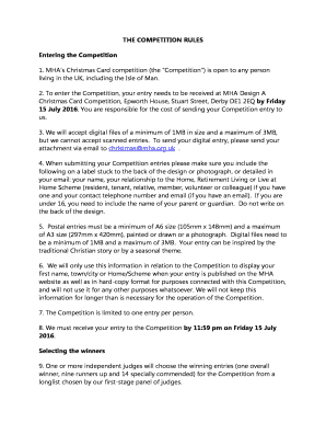 Fillable Online THE COMPETITION RULES Fax Email Print - pdfFiller