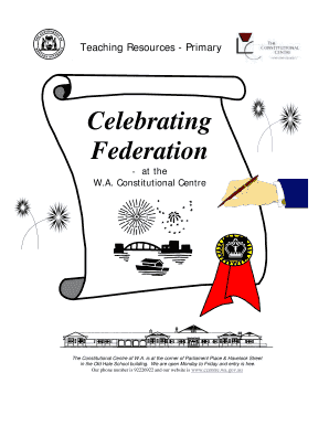 Fillable Online constitutionalcentre wa gov Time-line to Federation ...