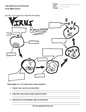 Fillable Online Lifes Structure Function Viral Replication Fax Email ...