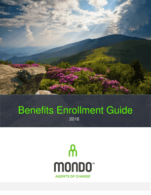 Fillable Online Microsoft PowerPoint - Mondo 2016 Benefit Booklet 12915 ...