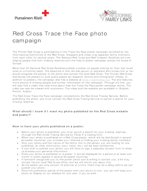 Fillable Online punainenristi Instructions for Trace the Face poster ...