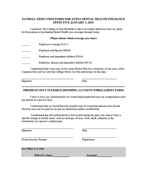 Fillable Online images cnr Payroll deduction bformb for cigna dental ...