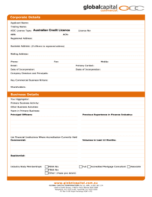 Fillable Online GCC Originator Accreditation Form - Global Capital ...