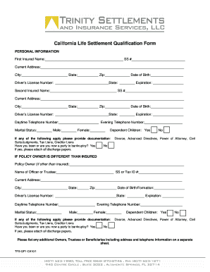 Fillable Online California Qualification Form - Letterhead Fax Email Print - pdfFiller