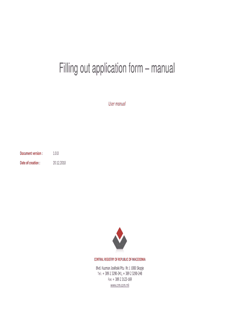Fillable Online Filling out application form manual Fax Email Print ...