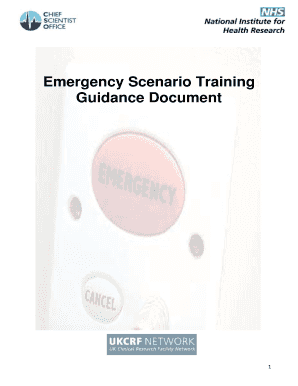 Fillable Online Emergency Scenario Training Fax Email Print - pdfFiller
