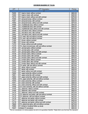 Fillable Online ENVISION IMAGING OF TULSA Fax Email Print - pdfFiller