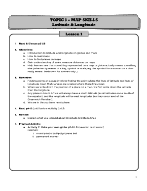 Fillable Online localbusiness co Grade 6 Geography Lesson Plans ...