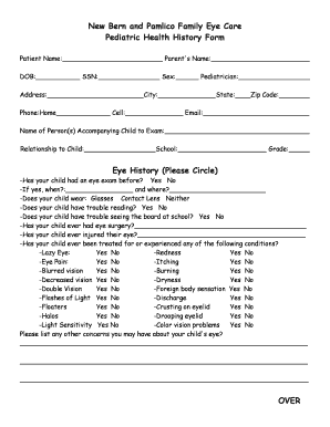 New Bern Family Eye Care - Fill Online, Printable, Fillable, Blank ...