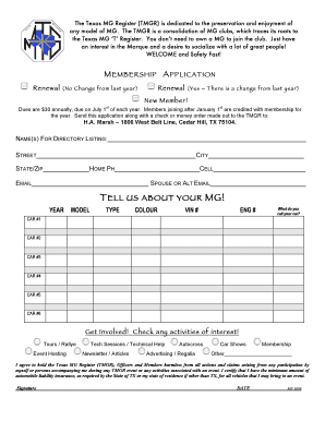 Fillable Online tmgr The Texas MG Register (TMGR) is dedicated to the ...