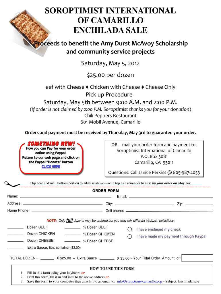 Fillable Online soroptimistcamarillo Soroptimist international of ...