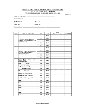 Fillable Online 16.Uniforms Fax Email Print - pdfFiller