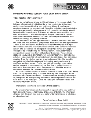 consent form irb Templates - Fillable & Printable Samples for PDF, Word ...