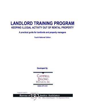 Fillable Online National Landlord Training Program 4th Ed 2nd Printing ...
