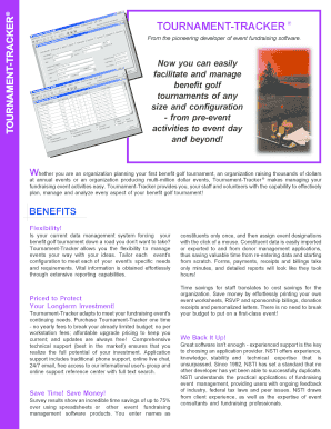 Fillable Online TOURNAMENT-TRACKER Fax Email Print - pdfFiller
