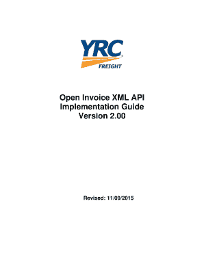Fillable Online Open Invoice XML API Implementation Guide Version 2 Fax Email Print - pdfFiller