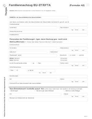 Ausfüllbar Online pfyn Familiennachzug EU-27EFTA Formular A2 - pfynch ...