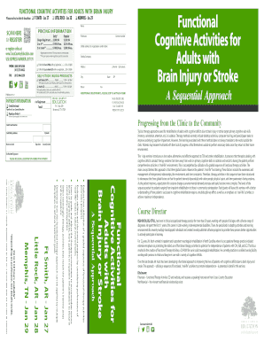 Fillable Online FUNCTIONAL COGNITIVE ACTIVITIES FOR ADULTS WITH BRAIN ...