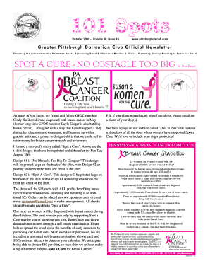 Fillable Online 101 spots october 2009 - Greater Pittsburgh Dalmatian ...