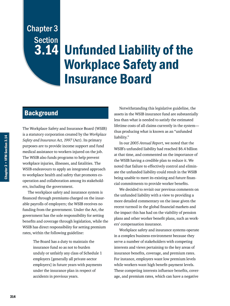 Fillable Online 14 Unfunded Liability of the Fax Email Print - pdfFiller