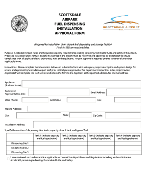 Fillable Online scottsdaleaz Fuel Dispensing Facility Installation ...