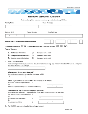 Fillable Online edgehillss eq edu Centrepay Deduction Authority Form ...