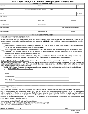 Fillable Online Loan Application Refinance.xls Fax Email Print - pdfFiller