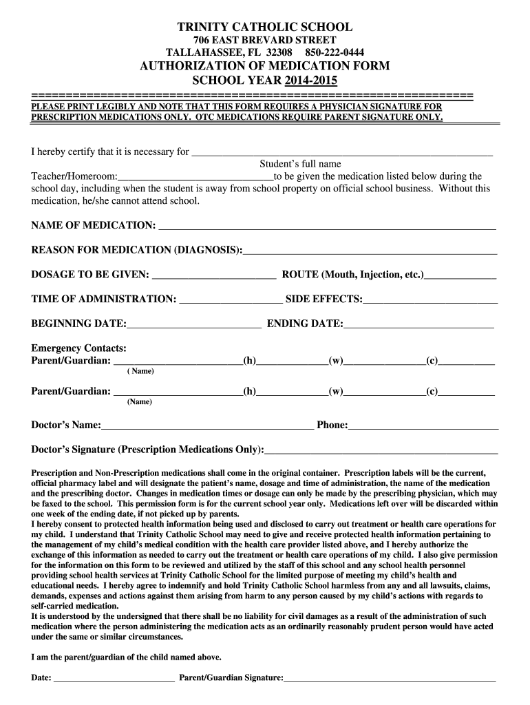 Fillable Online medication admin Fax Email Print - pdfFiller