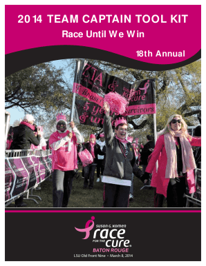 Fillable Online batonrouge info-komen Thank you for serving as Team ...