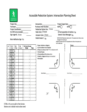Fillable Online Intersection Planning sheet 9-10.ppt Fax Email Print ...