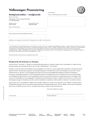 Fillable Online personbilar volkswagen Autogiromedgivande (PDF; 146,4kB ...