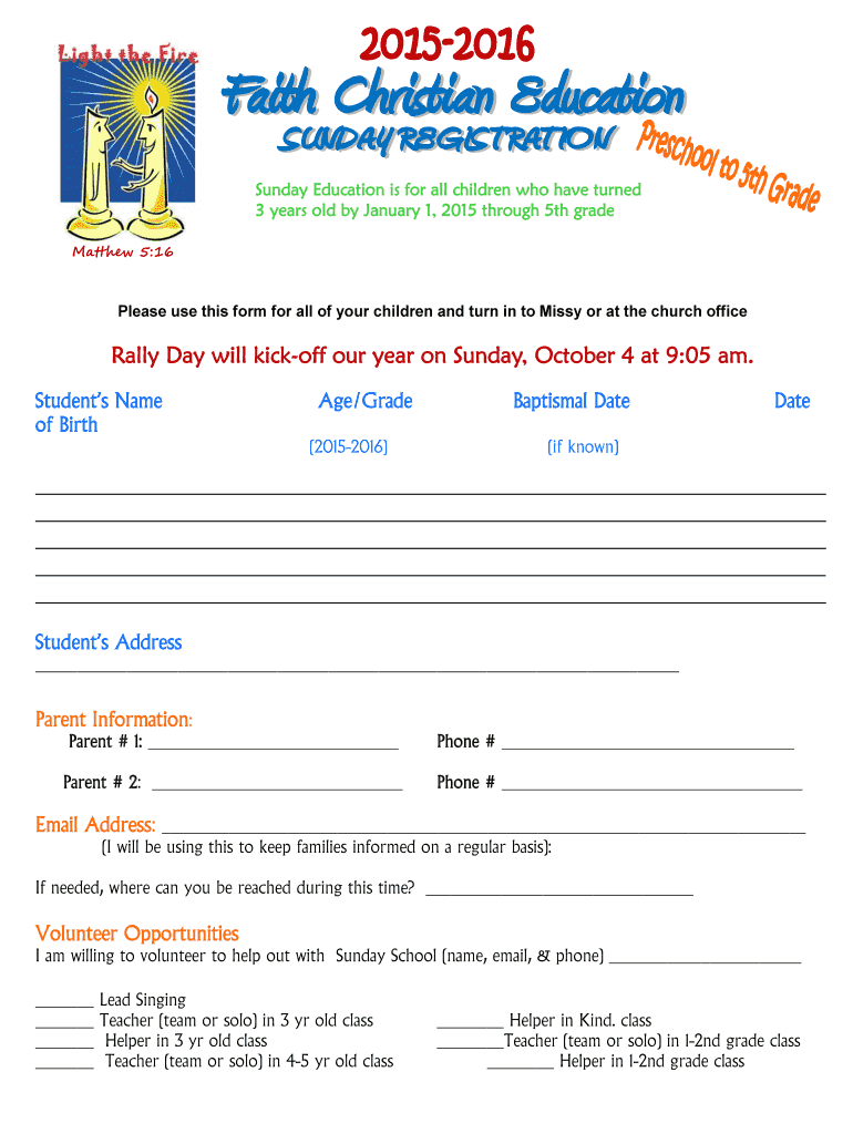 Fillable Online faithdc Printable form - Faith Lutheran Church ...
