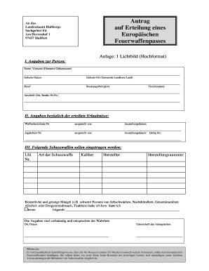 Ausfüllbar Online hassberge Antrag Landratsamt Haberge auf Erteilung eines Sachgebiet Fax Email ...