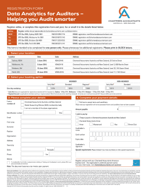 Fillable Online Data Analytics Rego form - Chartered Accountants Fax ...