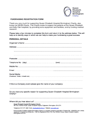 Fillable Online qehb Fundraising Registration Form and Letter - qehb ...