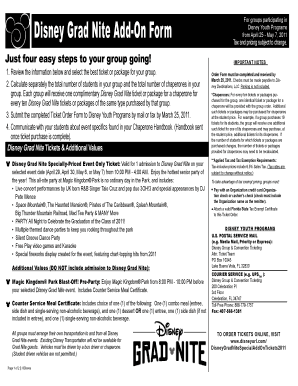 Fillable Online images betaclub Disney Grad Nite Add-On Form Disney ...
