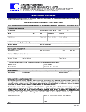 Fillable Online Claim Form - TA - EN - JS Fax Email Print - pdfFiller