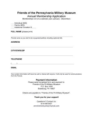 Fillable Online pamilmuseum A printable 2016 Friends membership ...