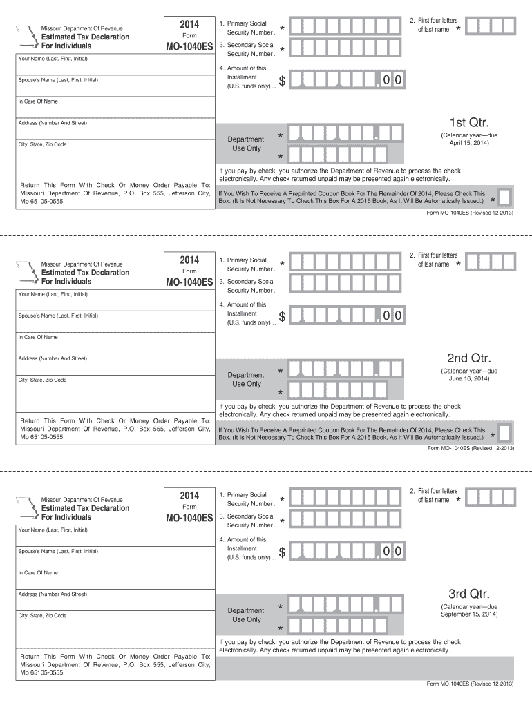 Fillable Online Reset Form Print Form Missouri Department Of Revenue ...