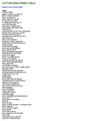 Acttab Results - Fill Online, Printable, Fillable, Blank | pdfFiller